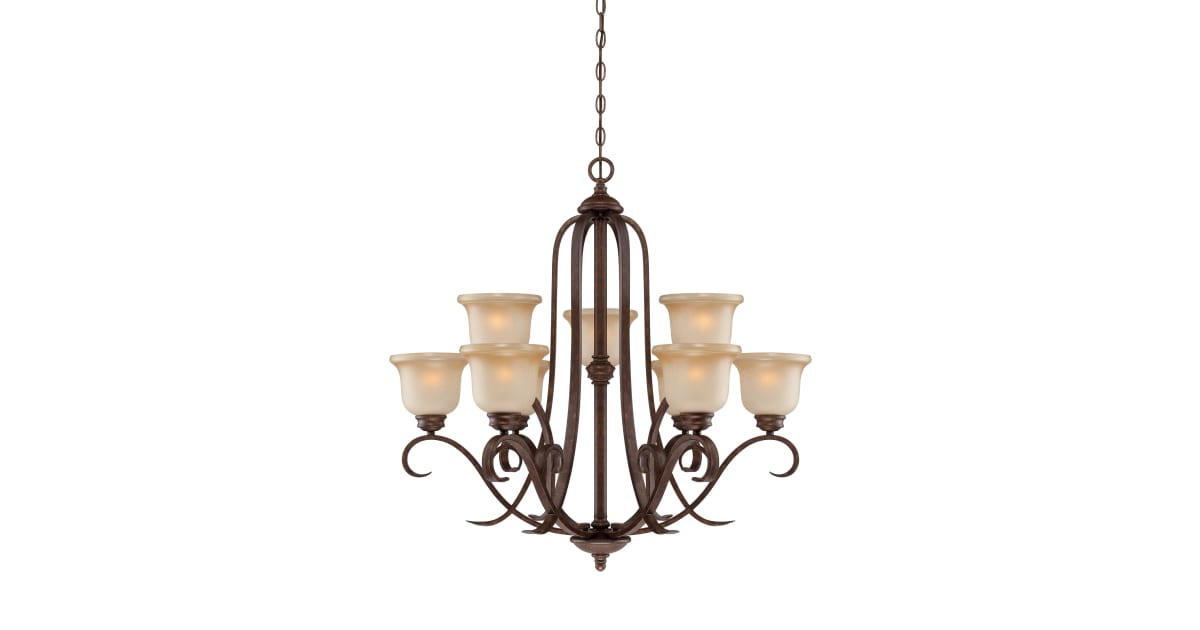 Jeremiah Lighting 28829-GGL Kennedale 9 Light Chandelier | Ferguson Home