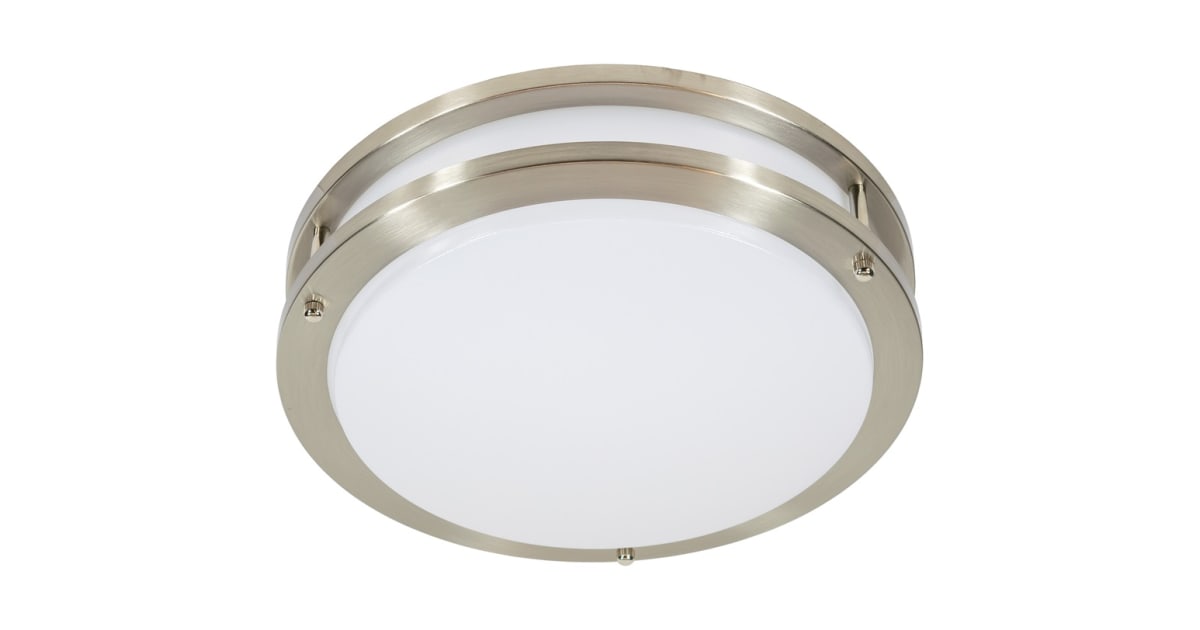 Jesco Lighting CM403RA-S-3090-BN 12" Wide LED Commercial Flush Mount ...