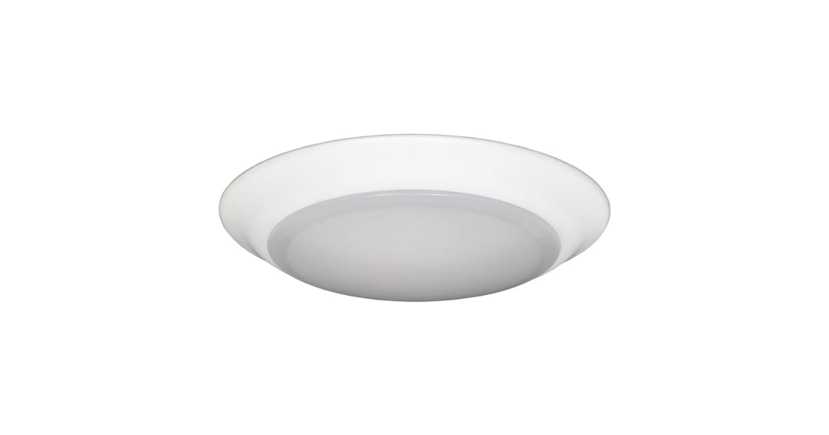 Jesco Lighting CM405M-2780-WH Envisage 7" Wide LED Flush Mount Bowl ...