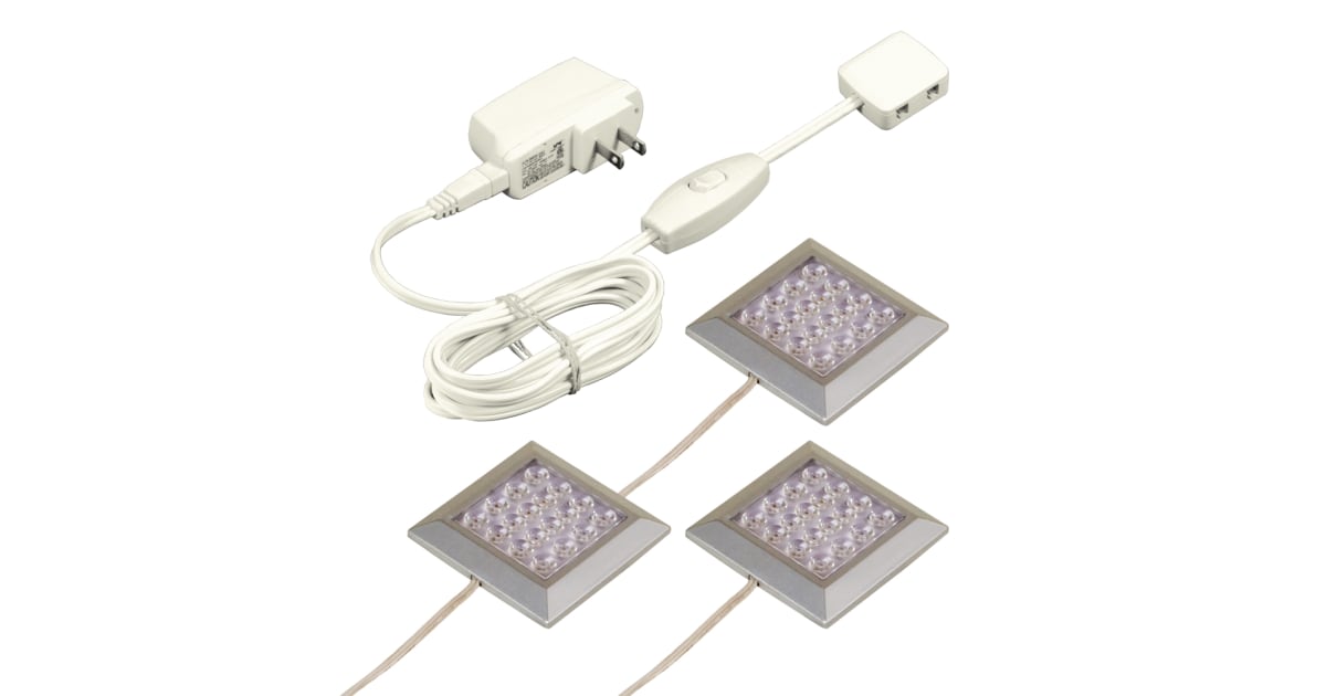 Jesco Lighting KIT-SD121-A Orionis Surface Square LED Under Cabinet Kit ...