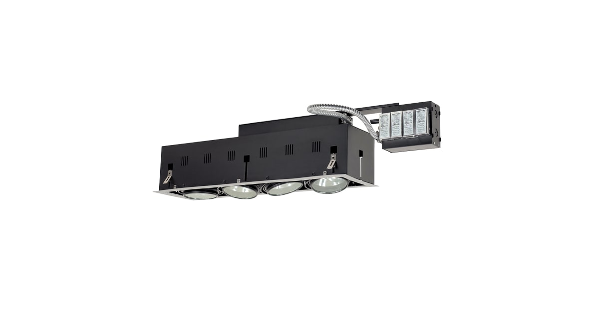 Jesco Lighting MGRA175-4ESB 35" 4 Light Halogen Modulinear Directional ...