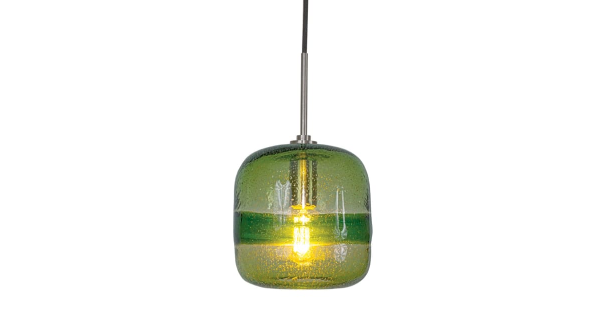 Jesco Lighting PD407-GN/BN Evisage VI 1 Light LED Pendant with Hand ...