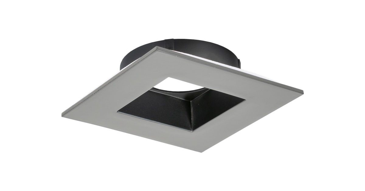 Jesco Lighting RLT-4106-BK 4" Square Recessed Trim for RLF-4115 ...