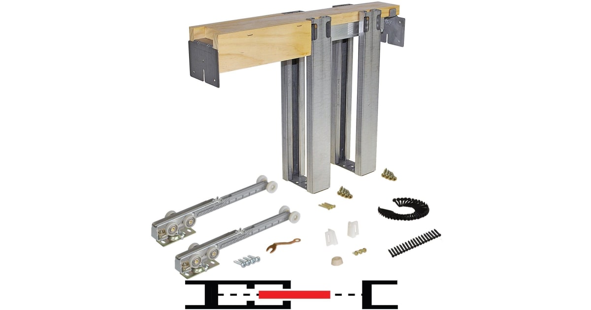 Johnson Hardware 152680SC 1500SC Kit 30" x 96" Soft-Close Pocket Door ...