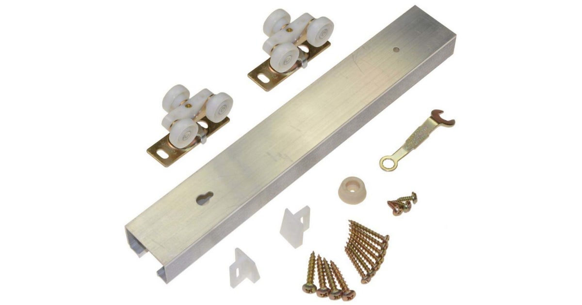 Johnson Hardware JH100721DR 100 Series 72" Aluminum Track with Hardware ...