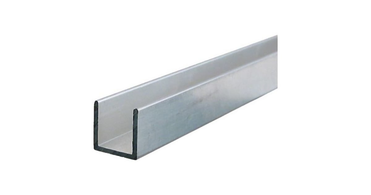 Johnson Hardware JH1050-96 1050 Series 96" Aluminum Guide Channel for ...