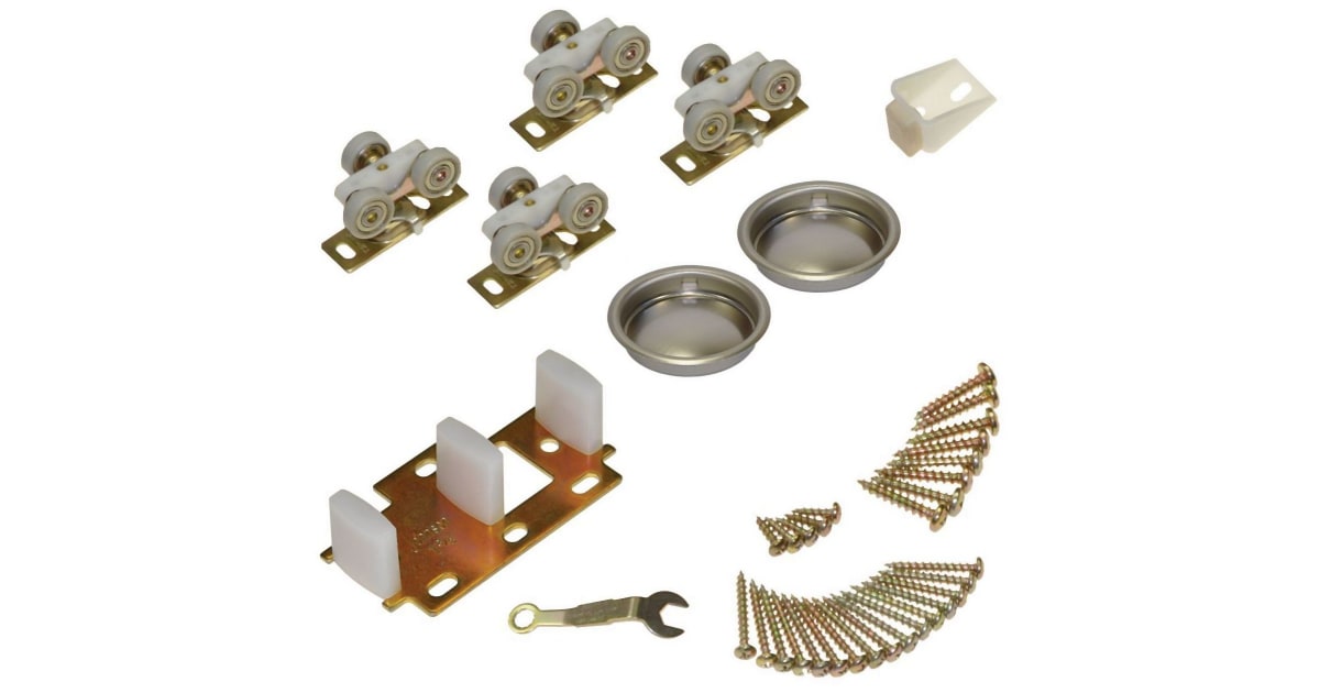 Johnson Hardware JH13313812 138F Series Hardware Set for 1-3/8" Bypass ...