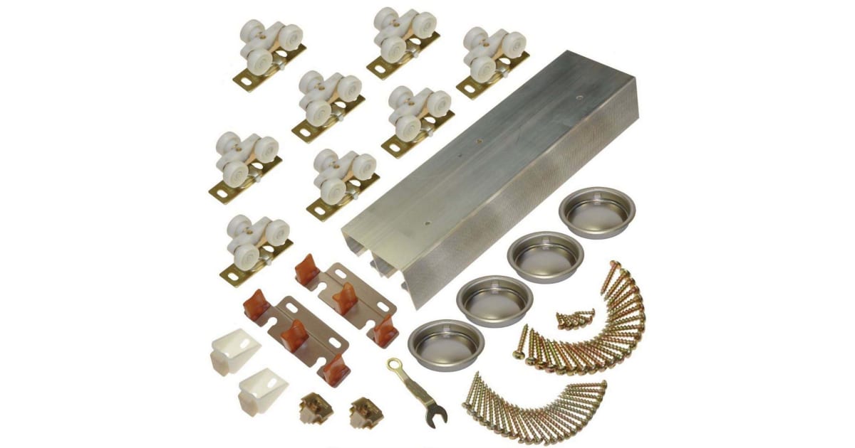 Johnson Hardware JH138F964D 138F Series 96" Aluminum Track with ...