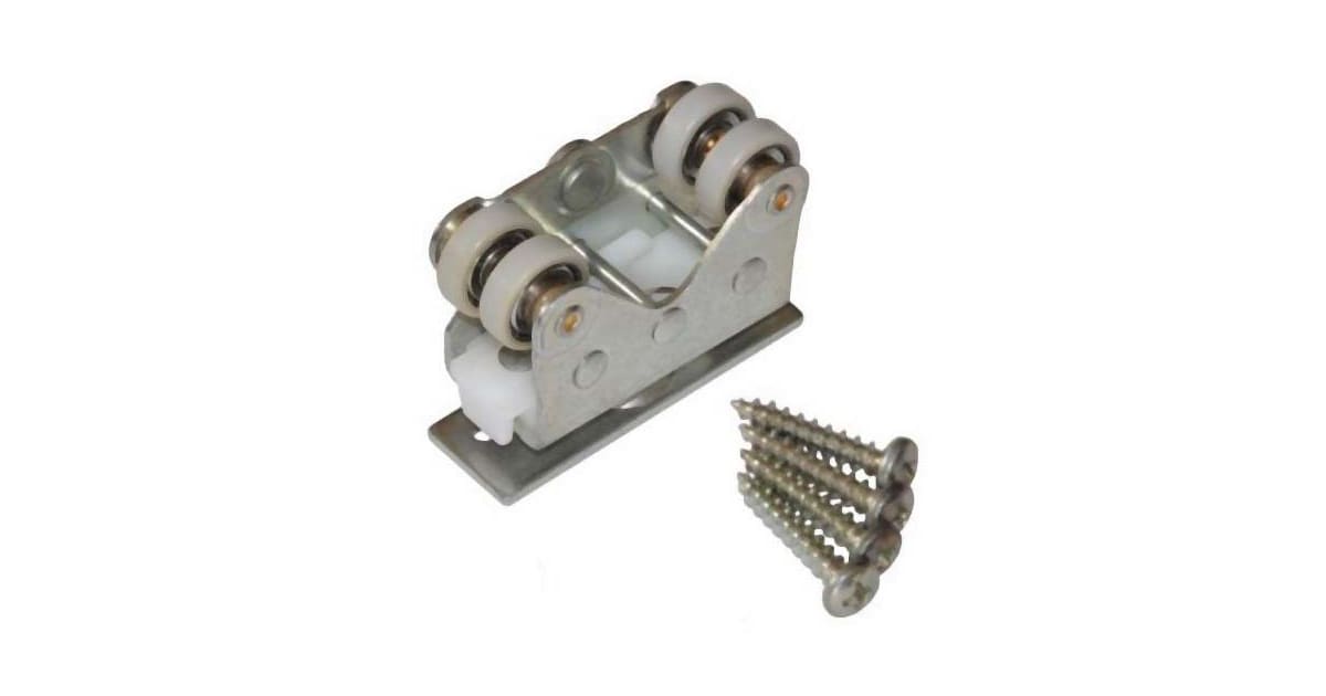 Johnson Hardware JH2002PLBG Door Hanger with Plate & Screws for 200 ...