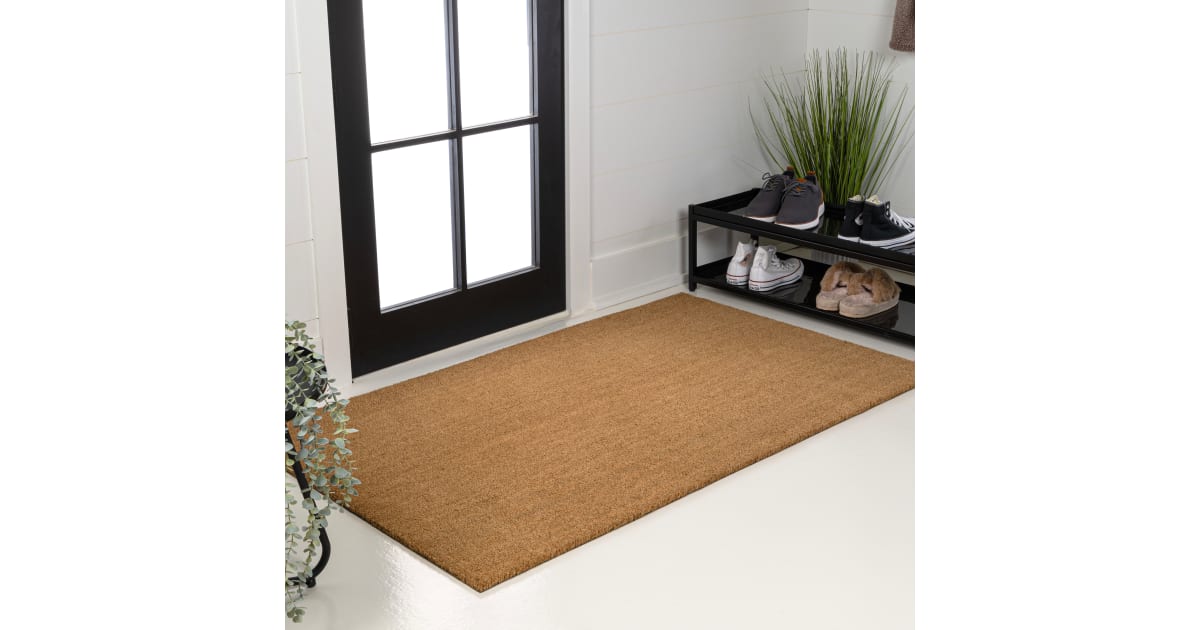 JONATHAN Y Lighting CHG100A-23 CocoHarbor Greet Mats 2' x 3' Natural ...