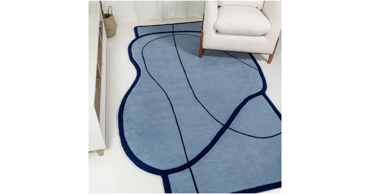 JONATHAN Y Lighting GST102A-6 Greene Street 6' x 9' Wool Abstract ...