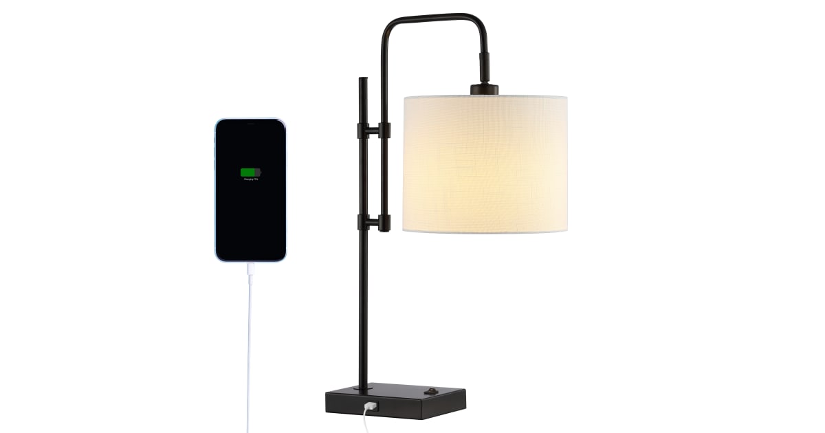 JONATHAN Y Lighting JYL1130A Edris 25" Tall LED Desk Lamp With USB ...