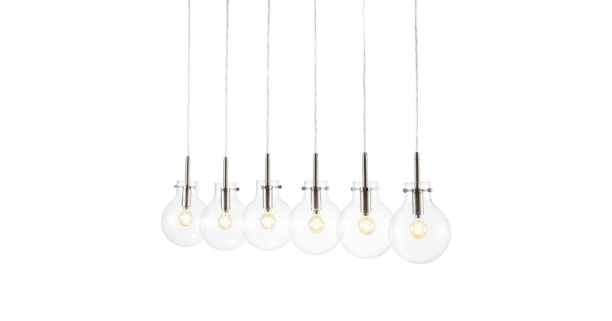 JONATHAN Y Lighting JYL1326A Harlow 6 Light 41" Wide LED Suspension ...