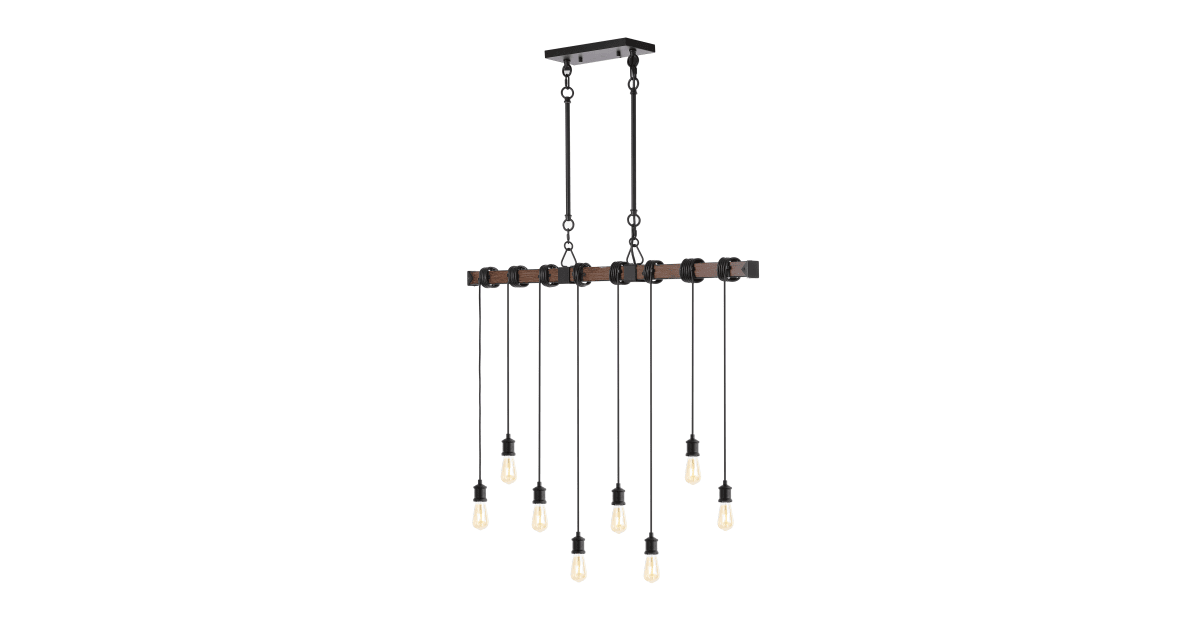 JONATHAN Y Lighting JYL1330A Rhys 8 Light 40" Wide LED Linear ...