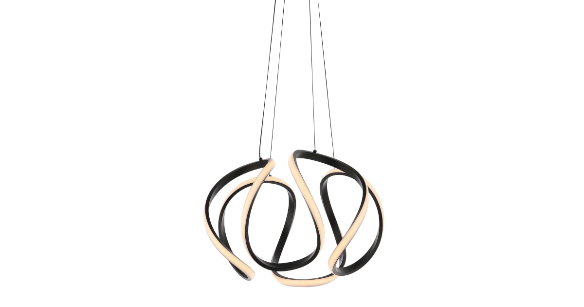 JONATHAN Y Lighting JYL1703A Euphoria 19" Wide LED Abstract Pendant ...