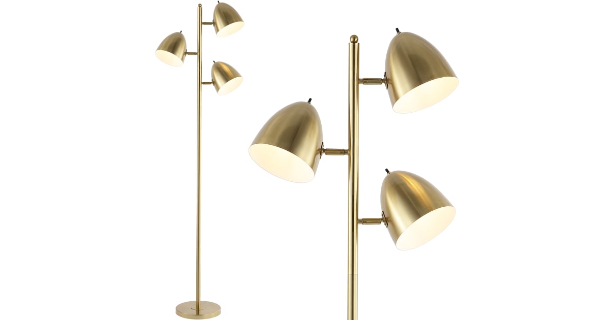 JONATHAN Y Lighting JYL3086A Billy 3 Light 67" Tall LED Tree Floor Lamp ...