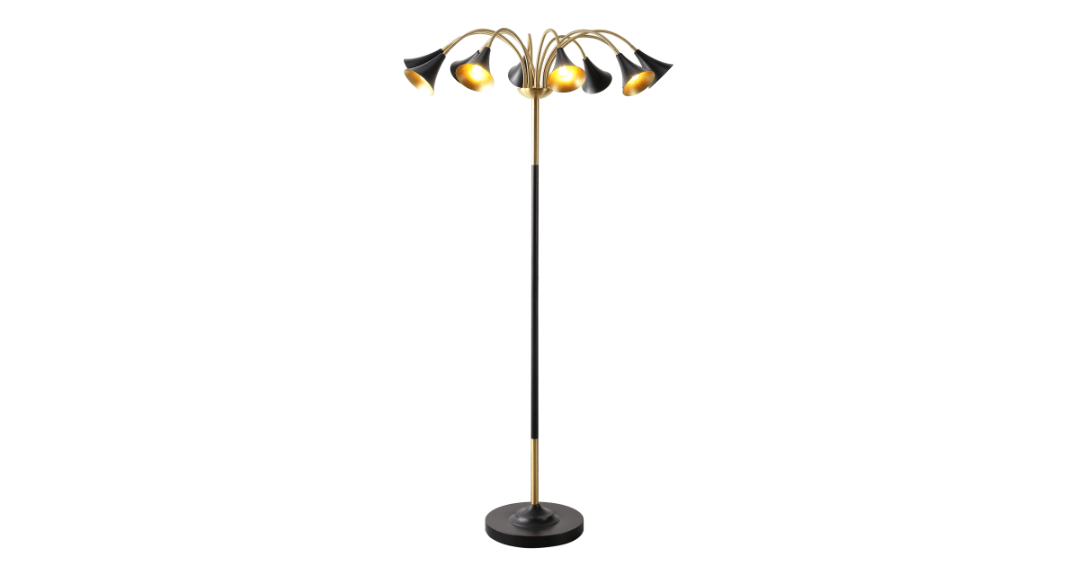 JONATHAN Y Lighting JYL3096B Vivian 10 Light 61" Tall LED Tree Floor ...