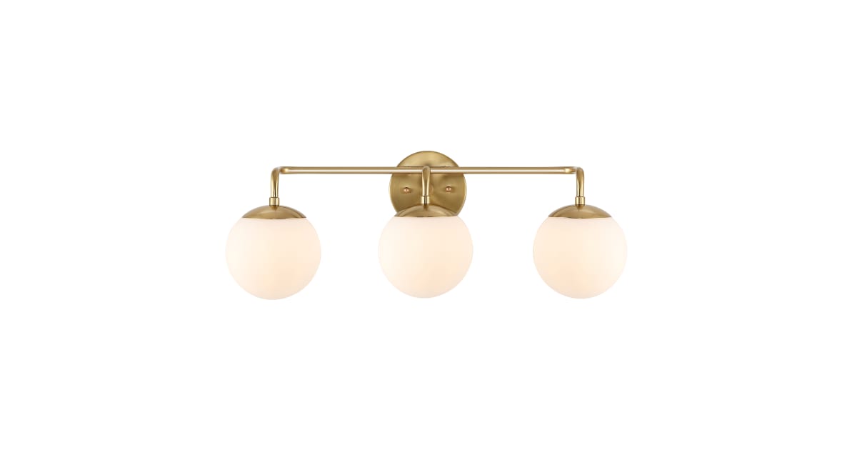 JONATHAN Y Lighting JYL3536A Louis 3 Light 25" Wide LED Bathroom Vanity ...