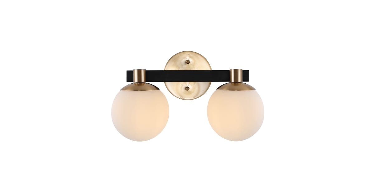 JONATHAN Y Lighting JYL3541A Modernist 2 Light 15" Wide LED Bathroom ...