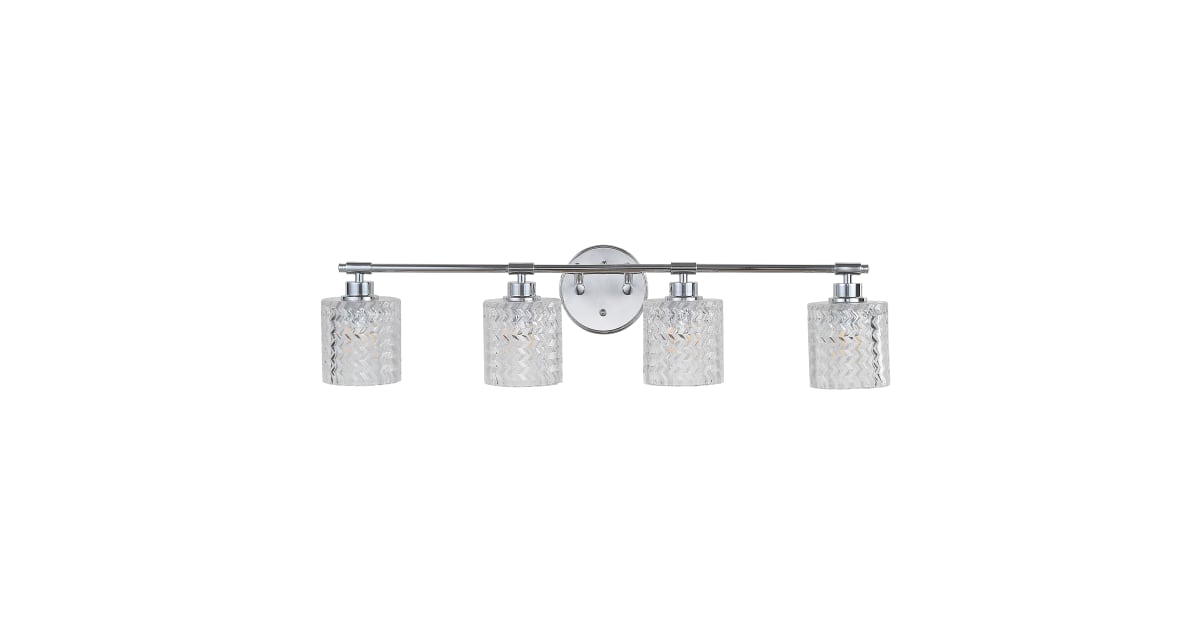 JONATHAN Y Lighting JYL3551A Spaulding 4 Light 32" Wide LED Bathroom ...