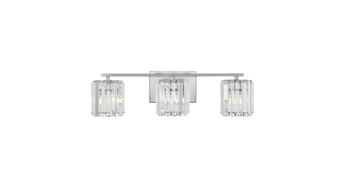 JONATHAN Y Lighting JYL3554A Coco 3 Light 23" Wide LED Bathroom Vanity ...
