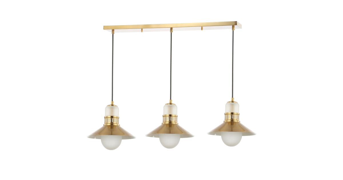 JONATHAN Y Lighting JYL6121A Colin 3 Light 35" Wide LED Linear Pendant ...