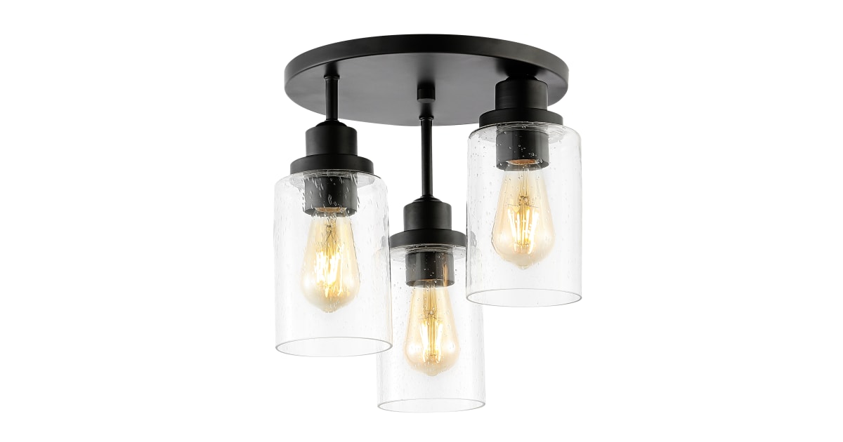 JONATHAN Y Lighting JYL7556A Jonah 3 Light 12" Wide LED Flush Mount ...