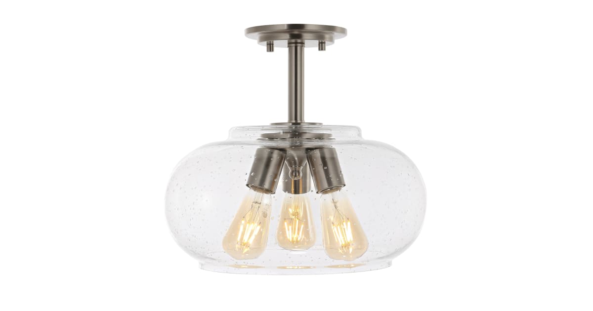 JONATHAN Y Lighting JYL7565A Lina 3 Light 14" Wide LED Semi-Flush ...