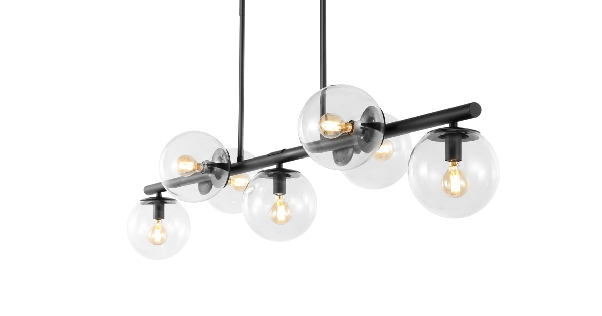 JONATHAN Y Lighting JYL7573B Luca Parisian 7 Light 53" Wide LED Linear ...