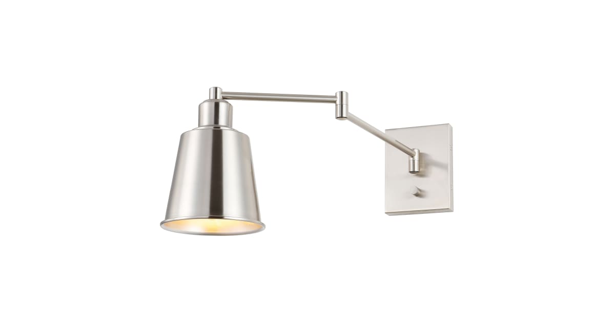 JONATHAN Y Lighting JYL7576B Cary 9" Tall LED Plug-In Wall Sconce with ...
