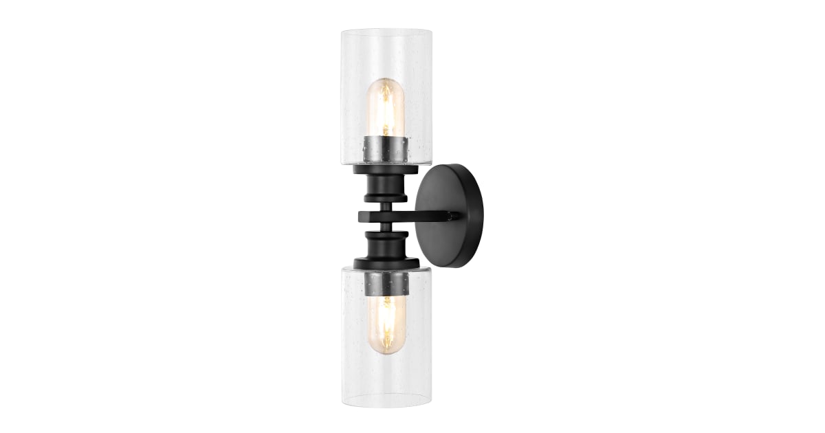 JONATHAN Y Lighting JYL7577A Jules Edison 2 Light 17" Tall LED Bathroom ...