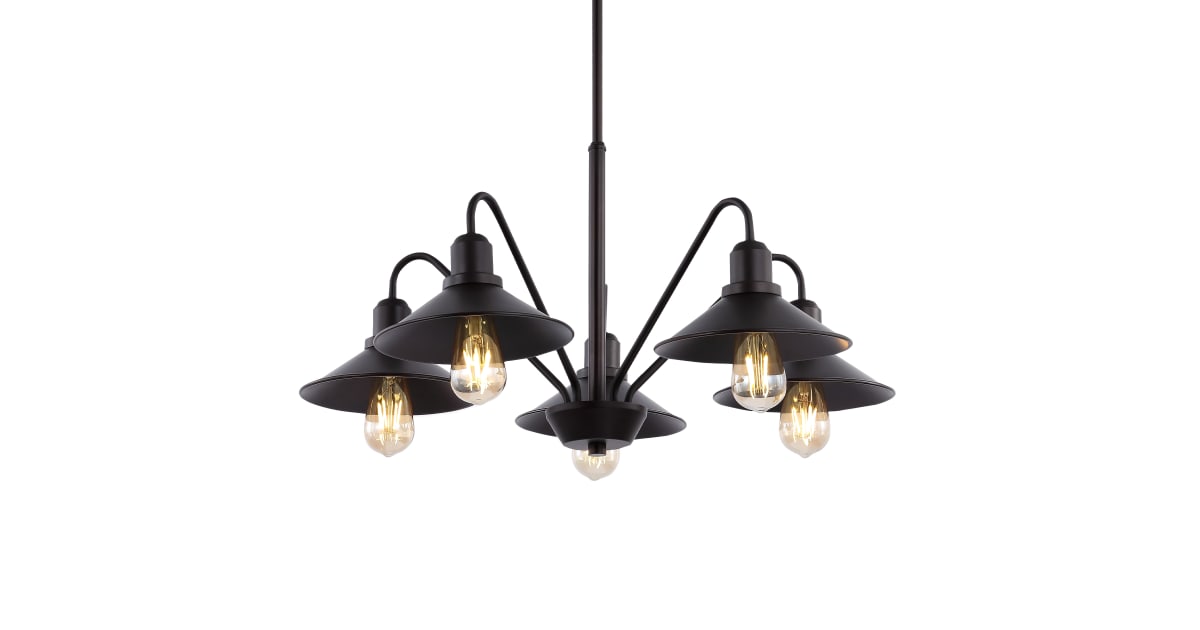 JONATHAN Y Lighting JYL7579A Cole 5 Light 27" Wide LED Chandelier with ...