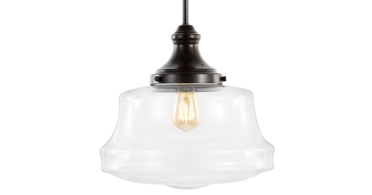 JONATHAN Y Lighting JYL7585A Schoolhouse 14" Wide LED Pendant ...