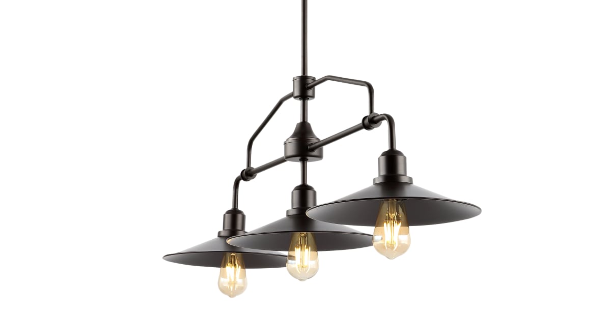 JONATHAN Y Lighting JYL7593A Nathan 3 Light 39" Wide LED Linear Pendant ...