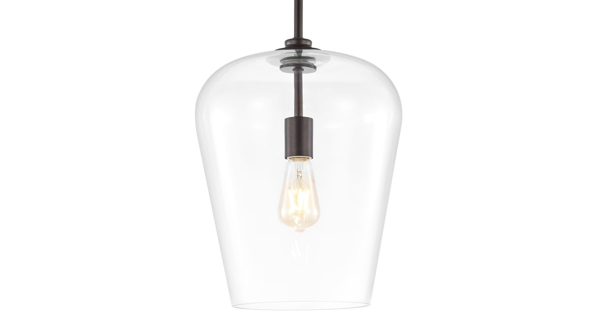 JONATHAN Y Lighting JYL7596A Hayes 12" Wide LED Pendant | Build.com