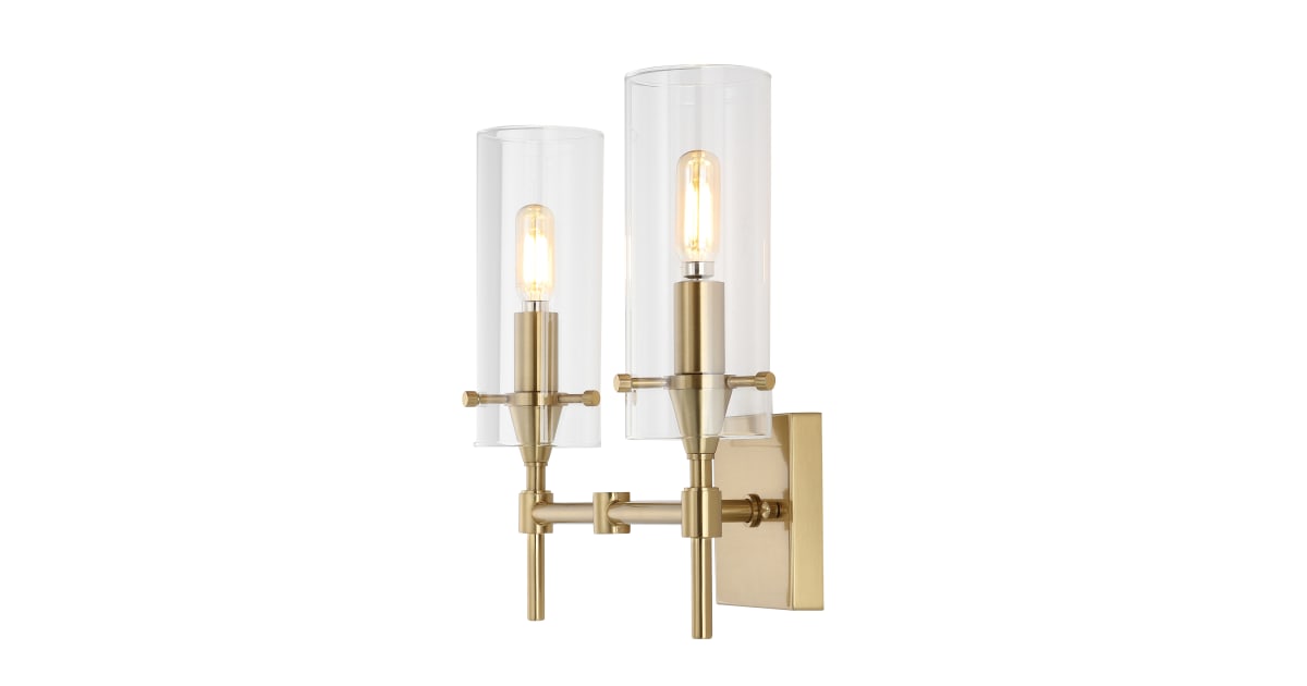 JONATHAN Y Lighting JYL7806C Cato 2 Light 14" Wide LED Vanity Light ...