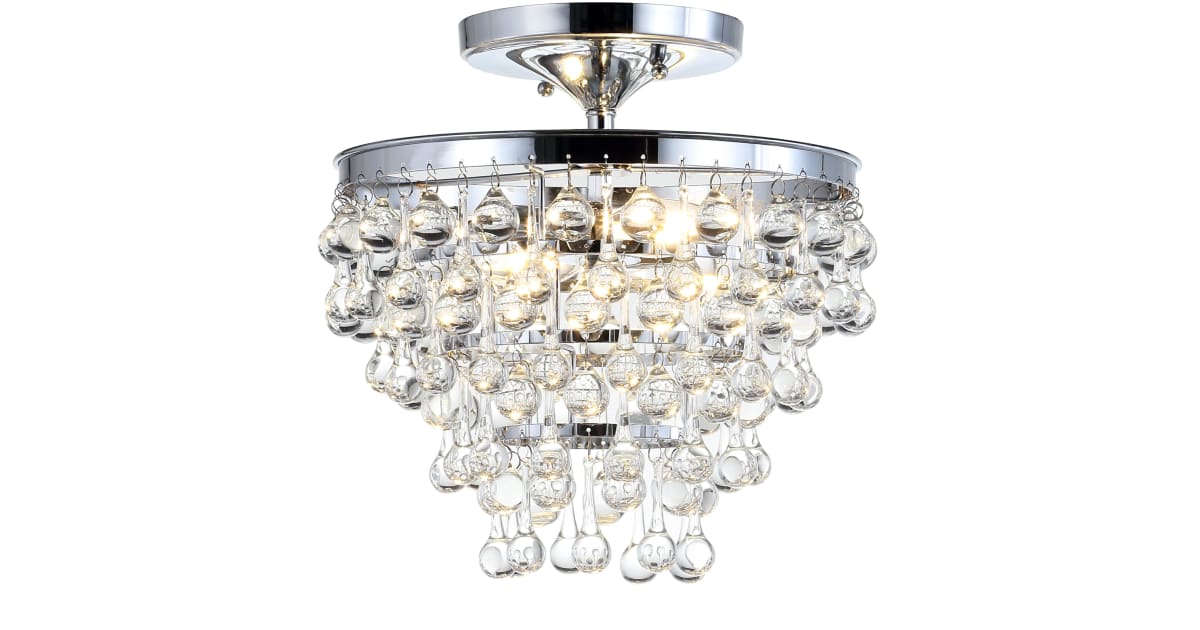 JONATHAN Y Lighting JYL9029B Toronto 2 Light 13" Wide LED Semi-Flush ...