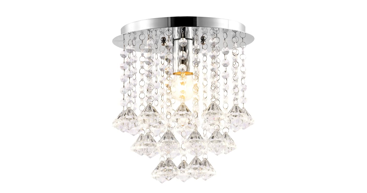 JONATHAN Y Lighting JYL9900A Lillibet 10" Wide LED Semi-Flush Waterfall ...