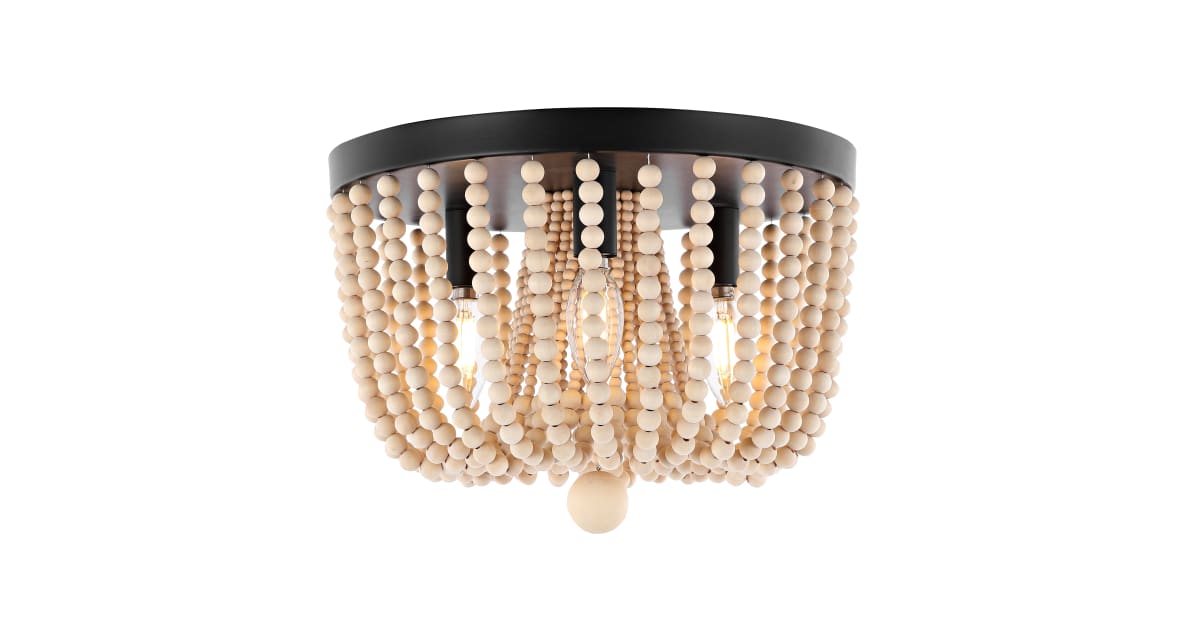 JONATHAN Y Lighting JYL9929A Eivissa 3 Light 13" Wide LED Flush Mount ...