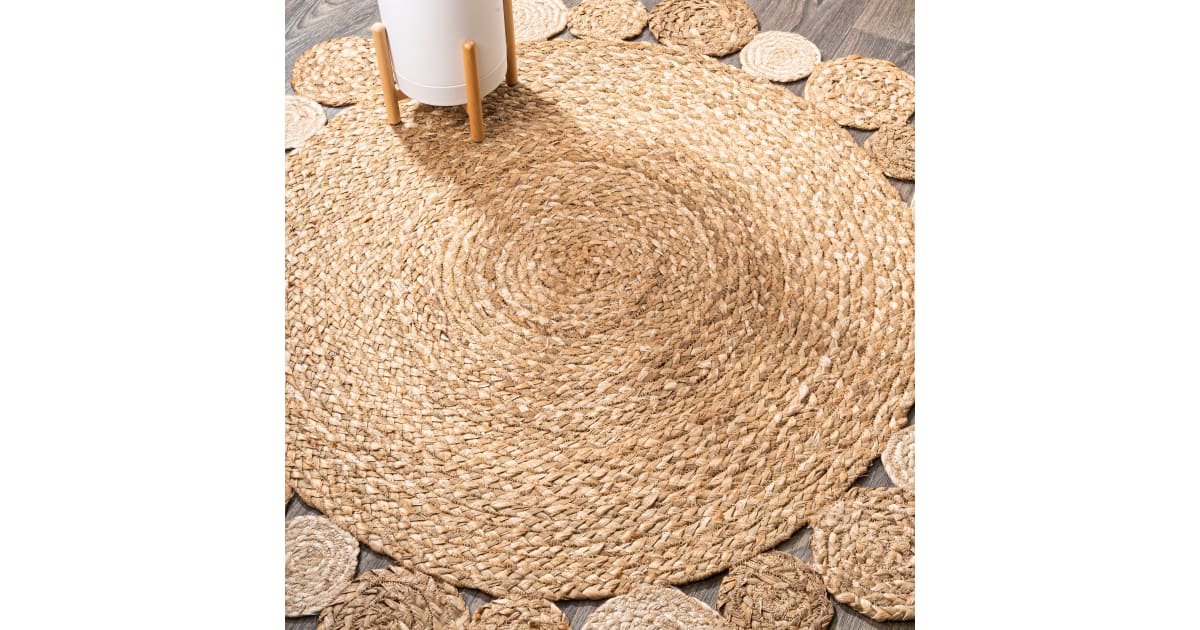 JONATHAN Y Lighting RNF102A-7R Ansa Collection 7' x 7' Jute Border ...
