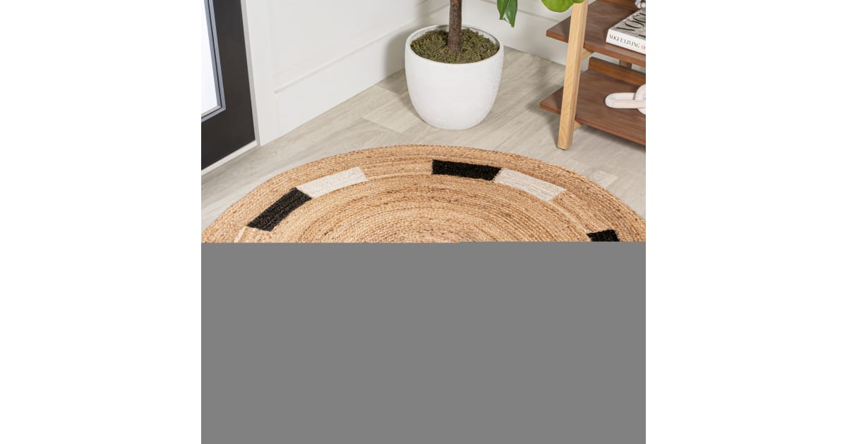 JONATHAN Y Lighting RNF106A-4R Ansa Collection 4' x 4' Jute Power ...