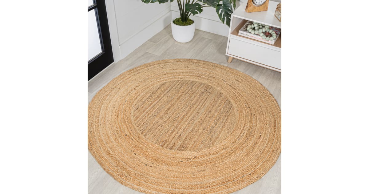 JONATHAN Y Lighting RNF110A-5R Ansa Collection 5' x 5' Jute Power ...