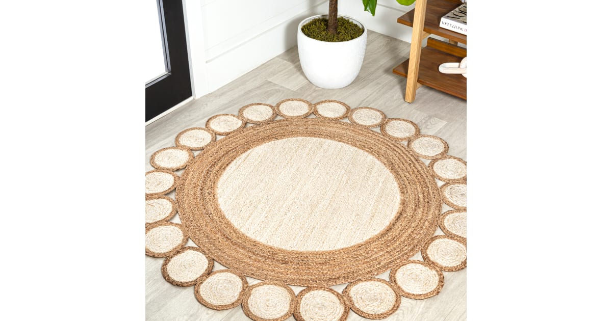 JONATHAN Y Lighting RNF113A-4R Ansa Collection 4' x 4' Jute Power ...