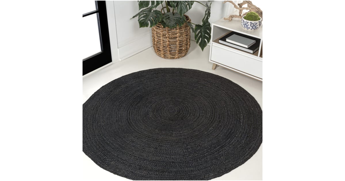 JONATHAN Y Lighting RNF116F-5R Ansa Collection 5' x 5' Jute Solid ...