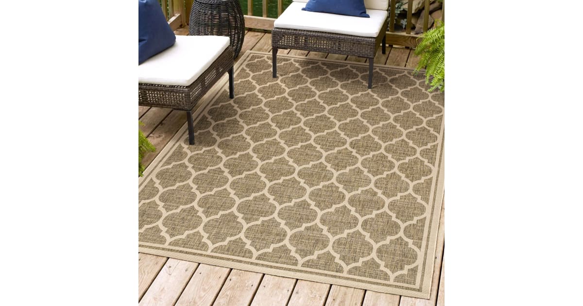 JONATHAN Y Lighting SMB109A-8 Santa Monica 7-3/4' x 10' Polypropylene ...