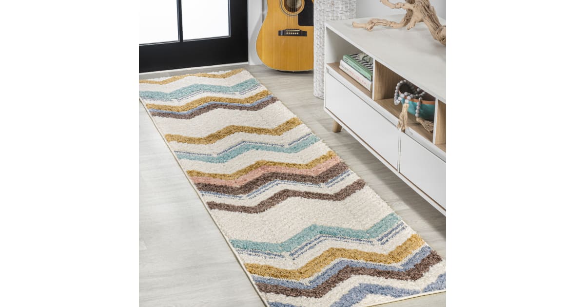 JONATHAN Y Lighting SNT101A-28 Santa Theresa 2-1/4' x 8' Shag ...