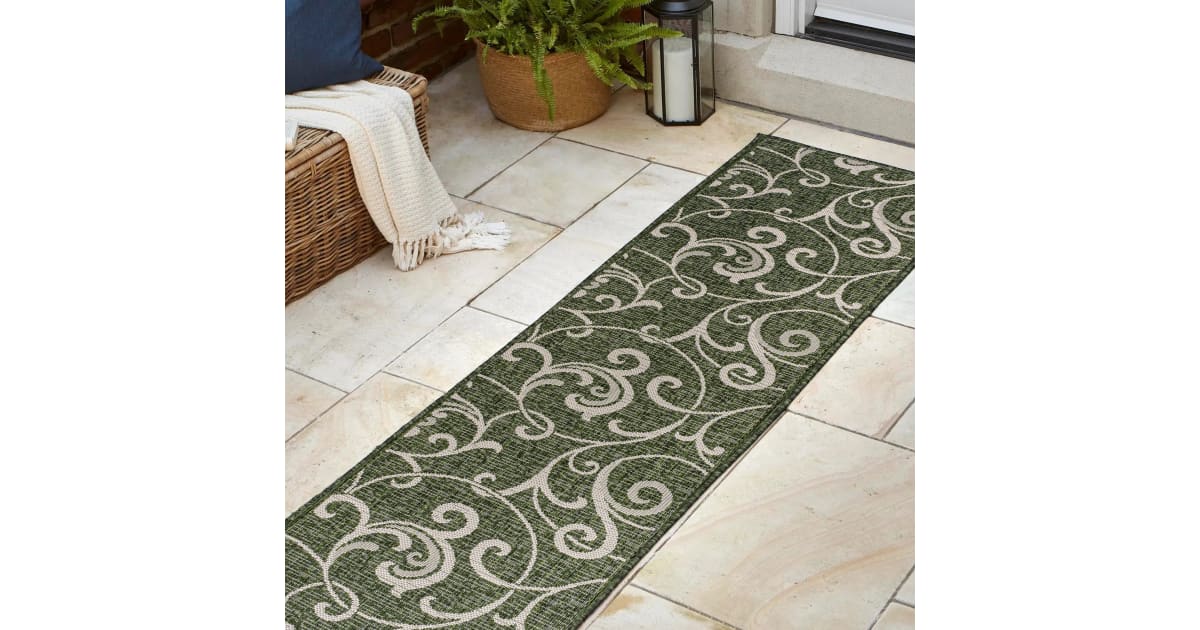 JONATHAN Y Lighting TSN205D-28 Tuscan Sun 2' x 7-3/4' Ivy, Paisley ...