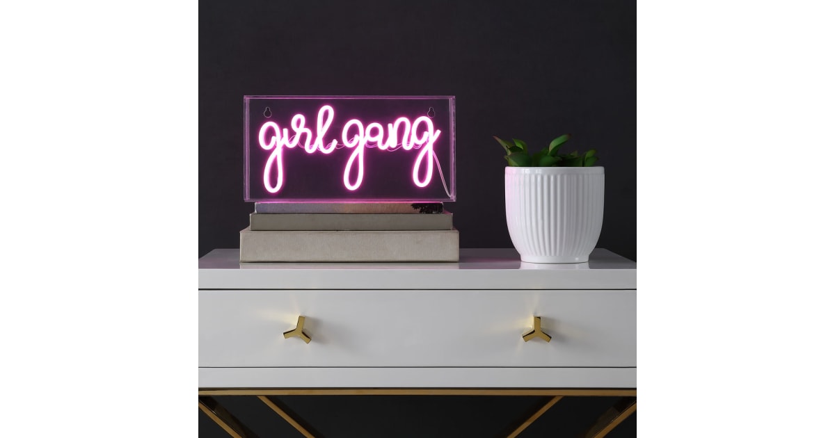 JONATHAN Y Lighting NEN1002A Girl Gang 6" Tall LED Accent Specialty ...