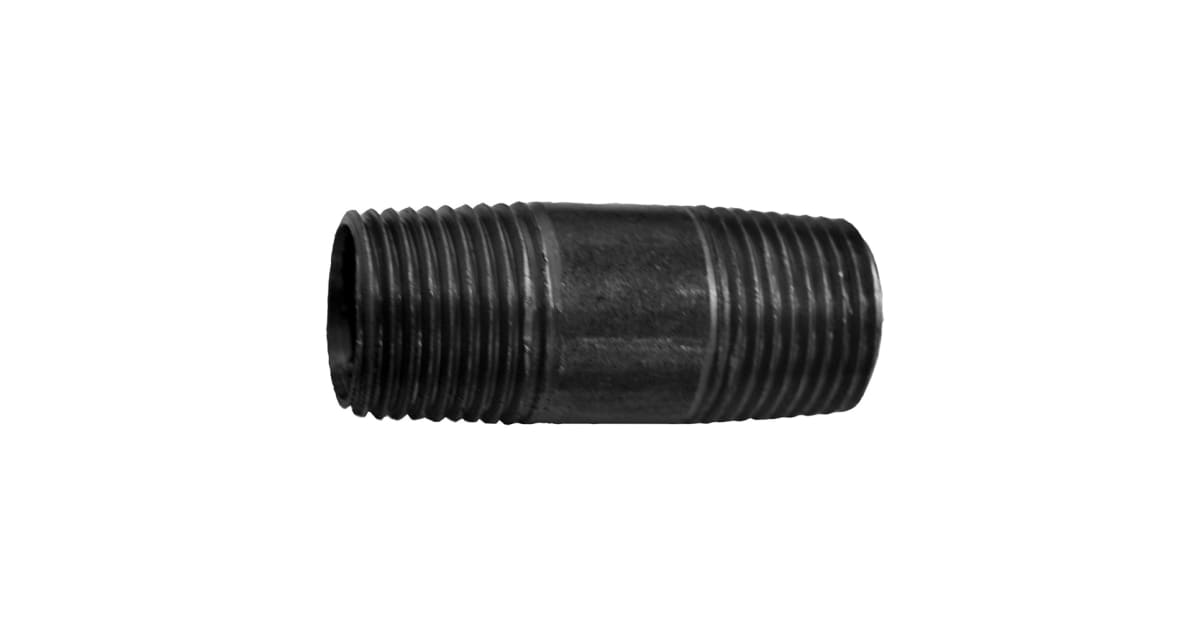 Jones Stephens 31580 1-1/2 X 8 NIPPLE BLACK | Ferguson Home