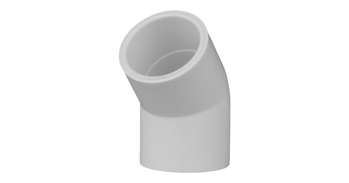 Jones Stephens 417007 PVC S/40 3/4 45 DEG ELL SXS | Ferguson Home